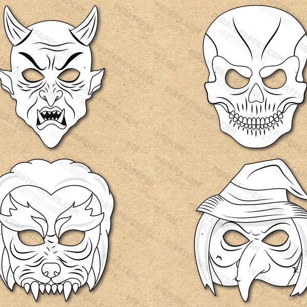 Demon Skull Template - Etsy
