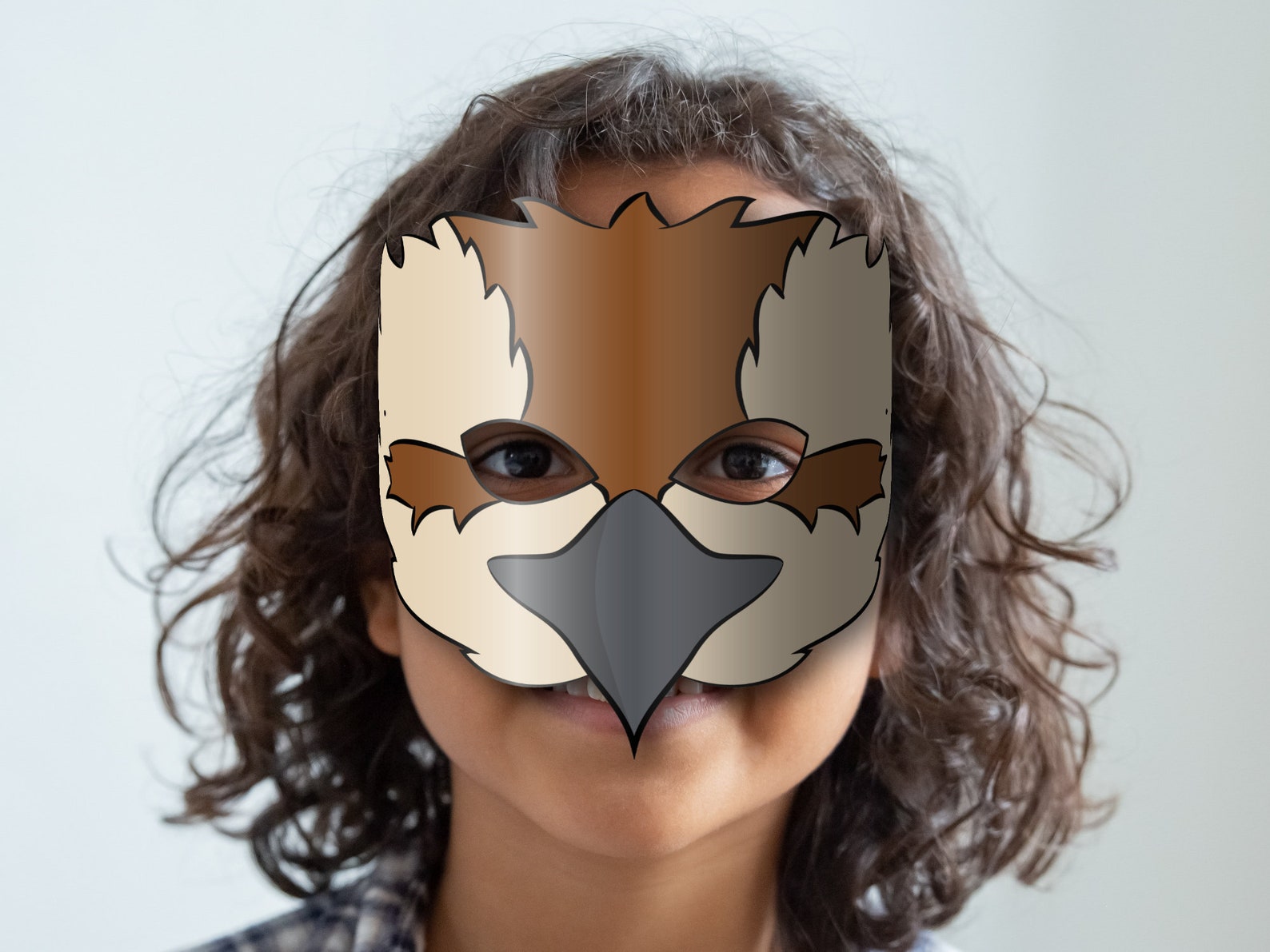Bird Kookaburra Mask Printable, Paper DIY for Kids and Adults. PDF ...