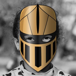 Knight Mask Printable Paper DIY for Kids and Adults. PDF - Etsy