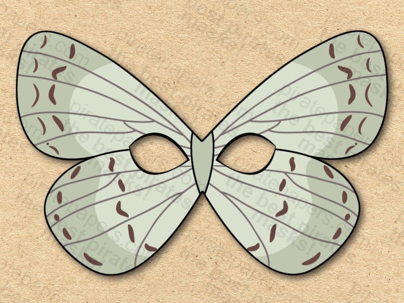 Butterfly Masks Printable Color Coloring Summer Azure Paper - Etsy