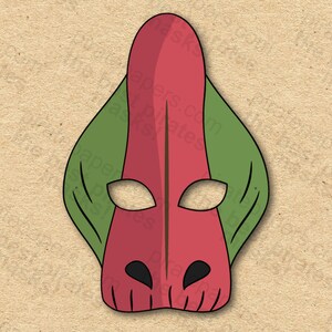 Dinosaur Parasaurolophus Mask Printable Paper DIY for Kids - Etsy