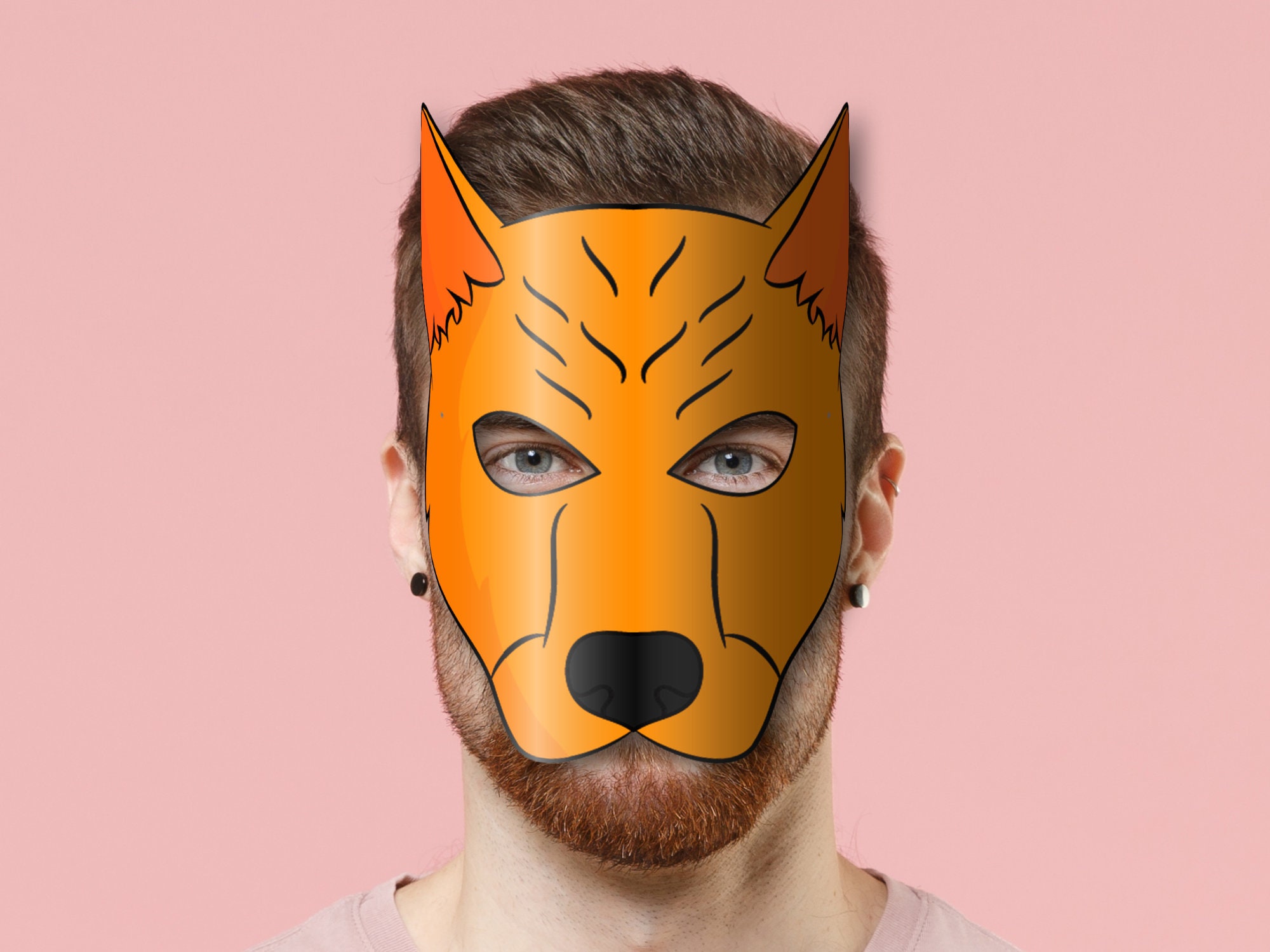 Dingo Masks Printable Color + Coloring, Paper DIY for Kids and Adults ...
