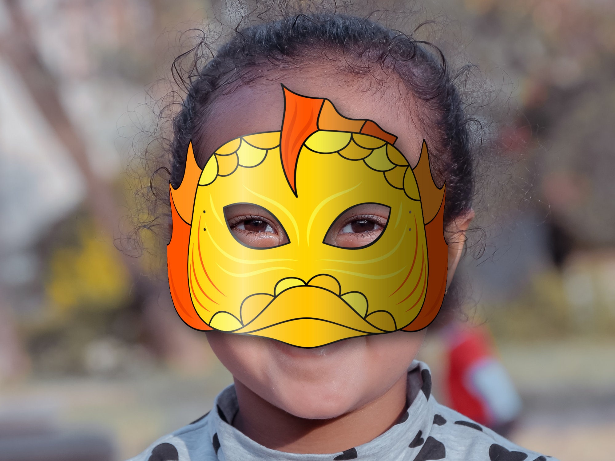 Fish Mask Printable, Paper DIY for Kids and Adults. PDF Template ...