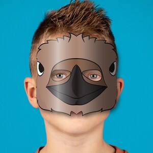 Emu Mask Printable, Paper DIY for Kids and Adults. PDF Template ...