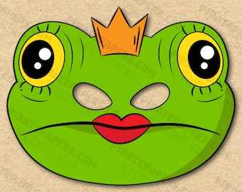 Snow White Mask Printable, Paper DIY for Kids and Adults. PDF Template ...