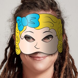 Goldilocks Mask Printable (goldilocks and the Three Bears), Paper DIY ...