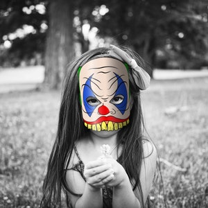 Scary Clown Mask Printable Paper DIY for Kids and Adults. PDF - Etsy