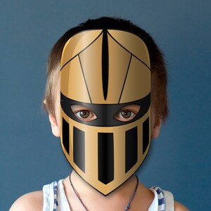 Knight Mask Printable, Paper DIY for Kids and Adults. PDF Template ...