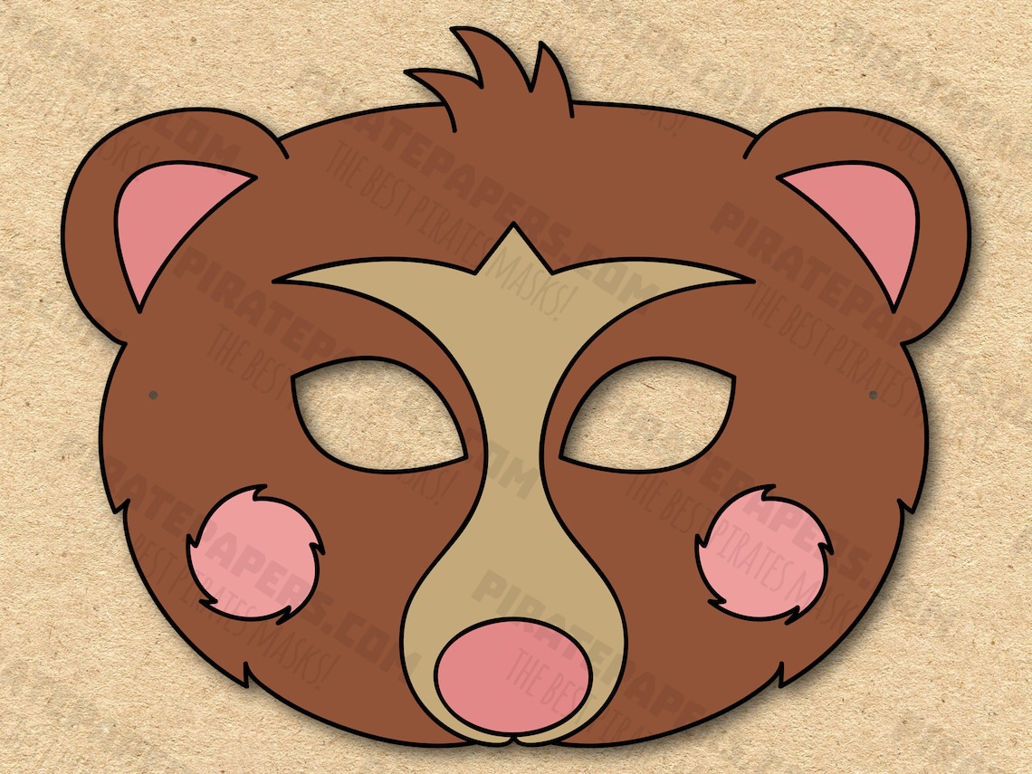 Bear-baby Masks Printable Color Coloring goldilocks and the Three Bears ...