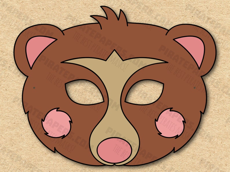 Bear-baby Masks Printable Color Coloring goldilocks and the Three Bears ...