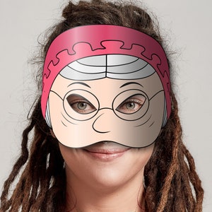Grandma Mask Printable (little Red Riding Hood), Paper DIY for Kids and ...