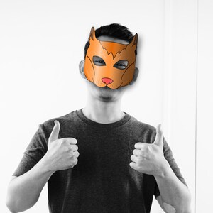 Hamster Mask Printable Paper DIY for Kids and Adults. PDF - Etsy