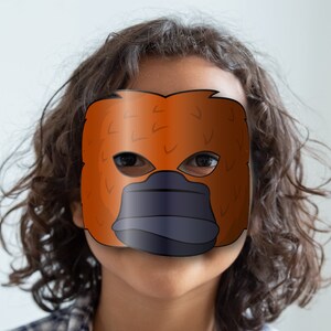 Platypus Mask Printable, Paper DIY for Kids and Adults. PDF Template ...