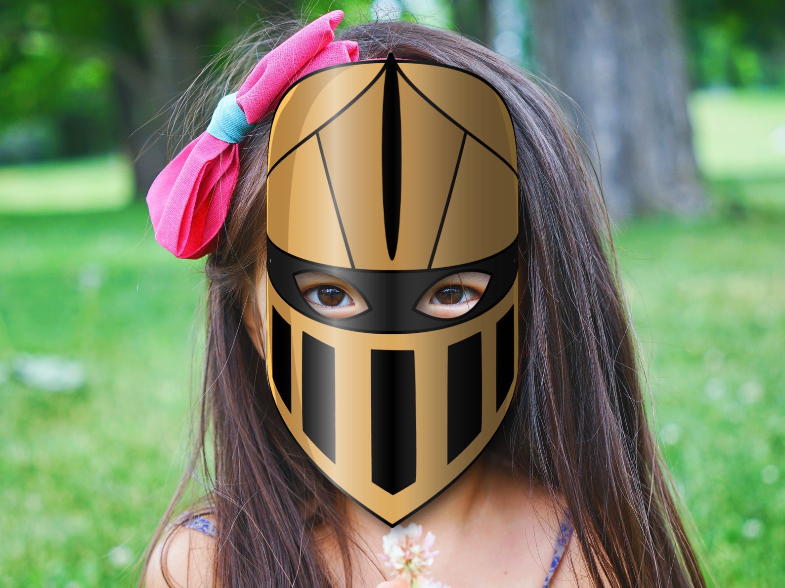 Knight Mask Printable, Paper DIY for Kids and Adults. PDF Template ...
