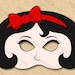 Snow White Mask Printable, Paper DIY for Kids and Adults. PDF Template ...