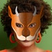 Antelope Mask Printable, Paper DIY for Kids and Adults. PDF Template ...