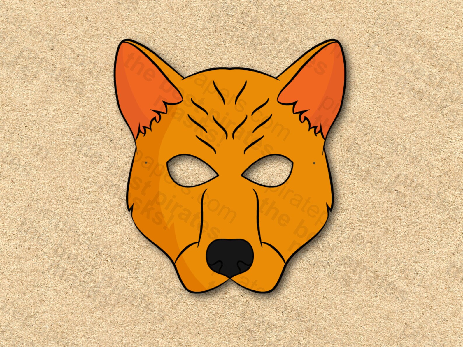 Dingo Mask Printable Paper DIY for Kids and Adults. PDF - Etsy