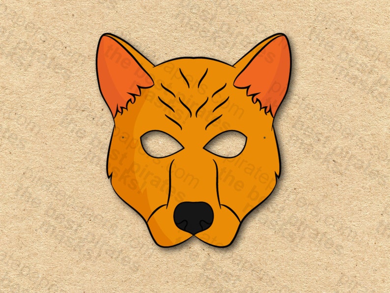 Dingo Mask Printable Paper DIY for Kids and Adults. PDF - Etsy