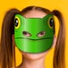 Frog Mask Printable, Paper DIY for Kids and Adults. PDF Template ...