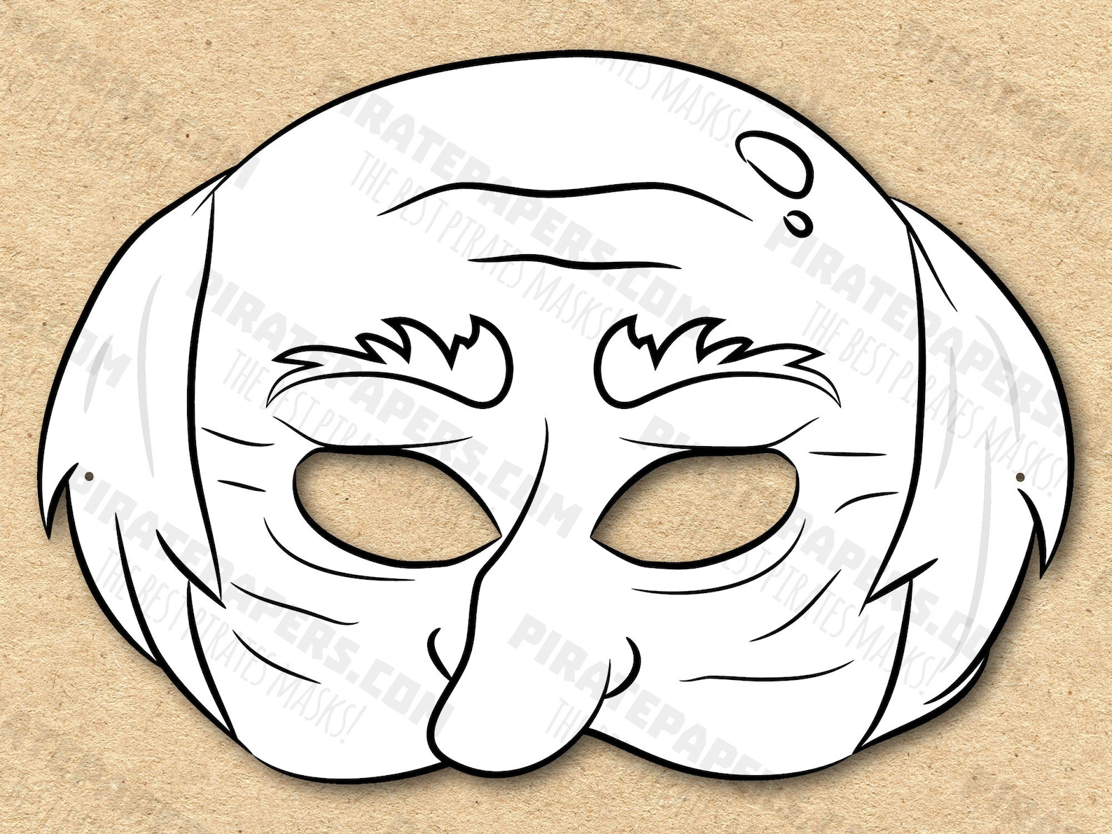 Old Man Masks Printable Color Coloring, Paper DIY for Kids and Adults ...