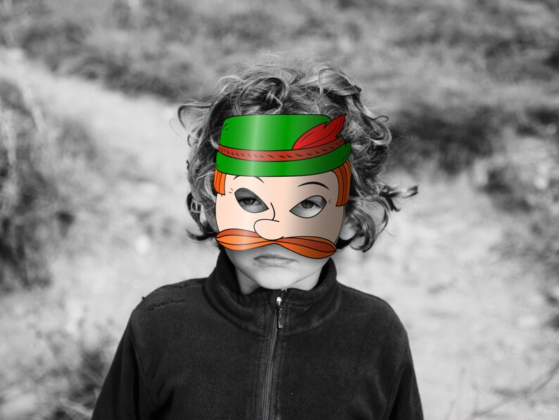 Woodcutter Mask Printable little Red Riding Hood Paper DIY - Etsy