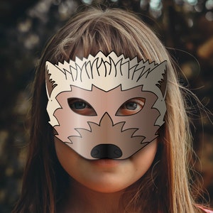Hedgehog Mask Printable, Paper DIY for Kids and Adults. PDF Template ...