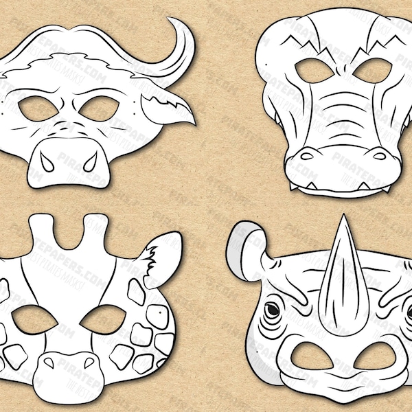 Buffalo Mask Printable - Etsy