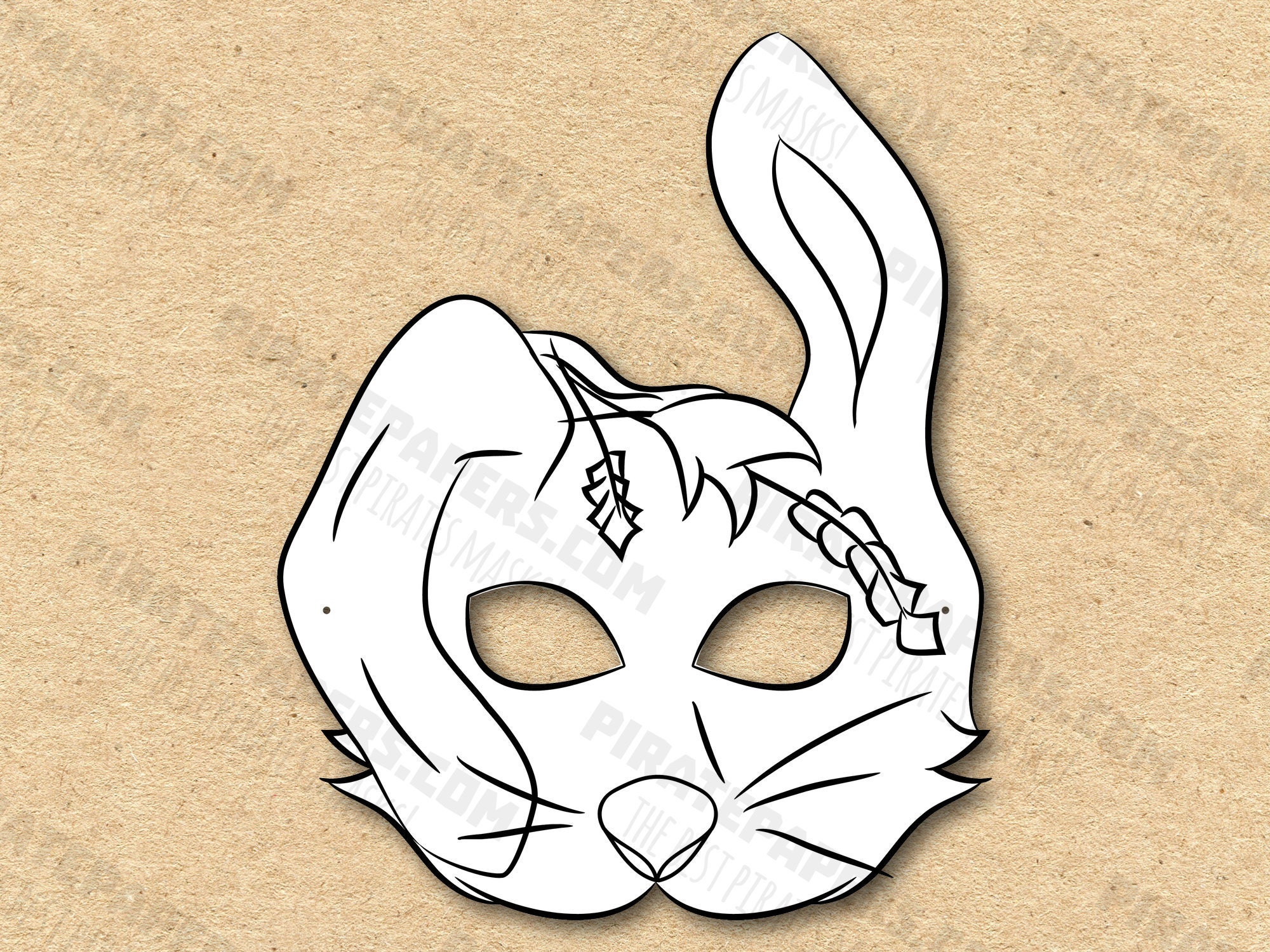 Alice in Wonderland 2 Masks Printable Coloring, Dormouse, Knave of ...