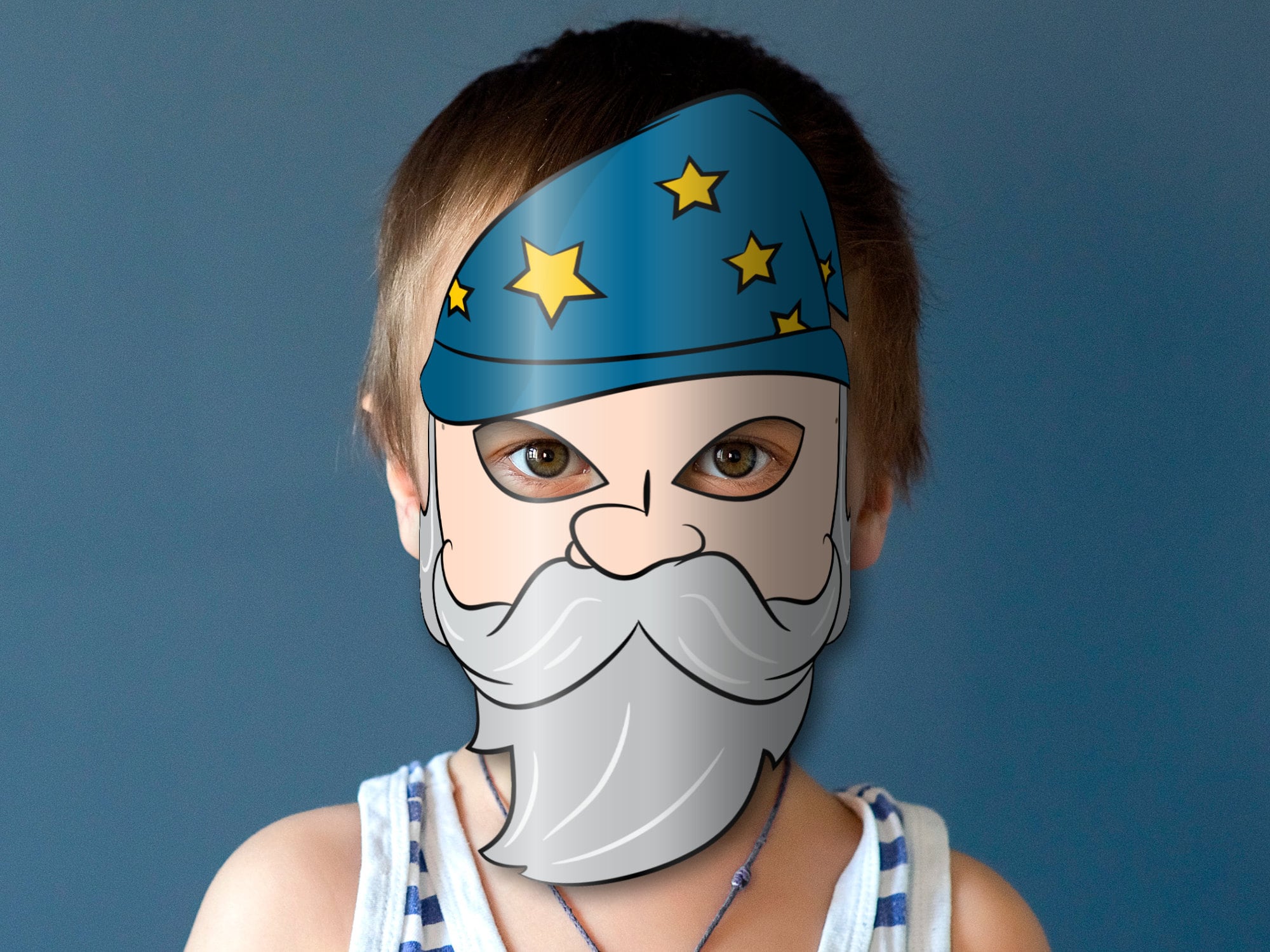 Wizard Masks Printable Color Coloring, Paper DIY for Kids and Adults ...