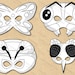 Bugs and Insects Masks Printable Coloring, Butterfly, Ant, Bee ...