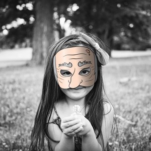 Old Man Mask Printable Paper DIY for Kids and Adults. PDF - Etsy