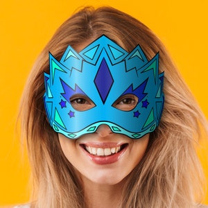 Fairy #3 Mask Printable, Paper DIY for Kids and Adults. PDF Template ...