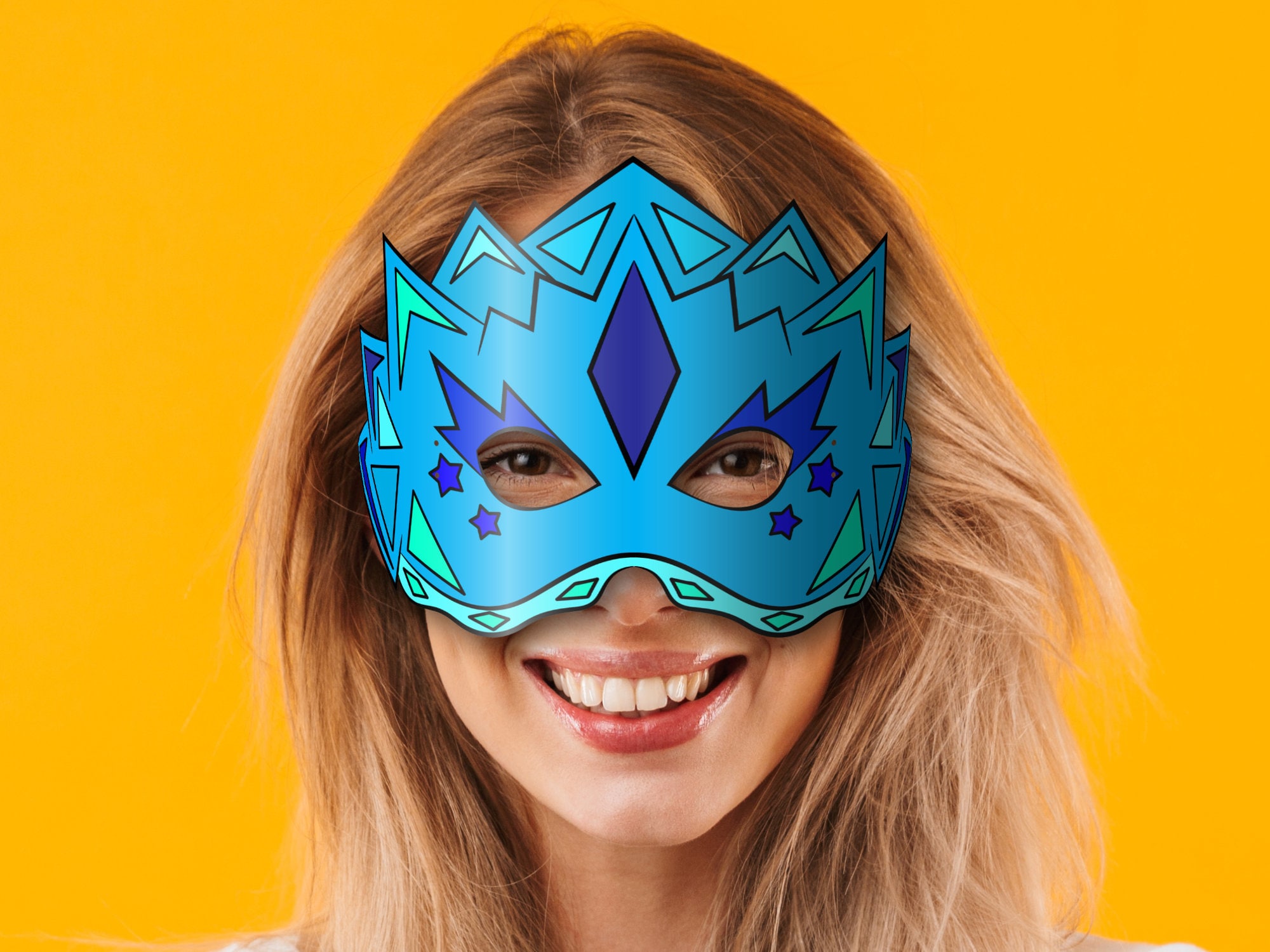 Fairy 3 Mask Printable, Paper DIY for Kids and Adults. PDF Template ...