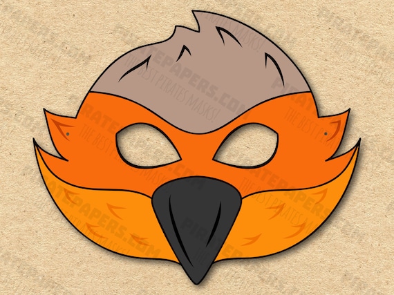 Robin Bird Mask Template