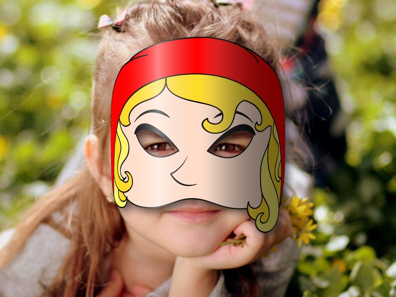 Little Red Riding Hood Mask Printable, Paper DIY for Kids and Adults ...