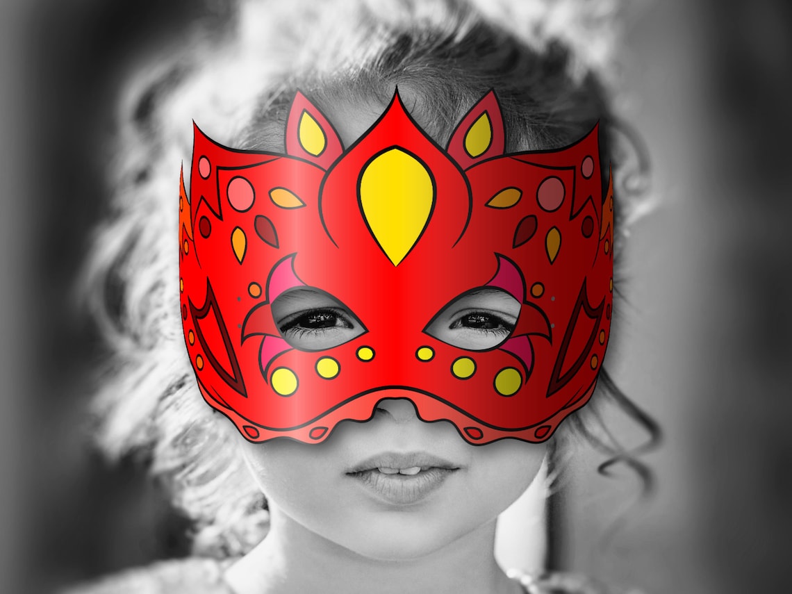 Fairy 4 Mask Printable Paper DIY for Kids and Adults. PDF - Etsy