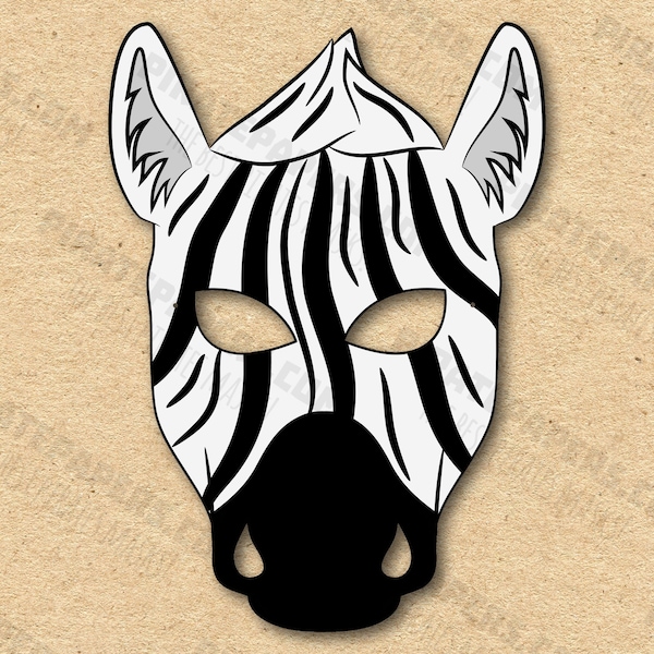 Zebra Mask - Etsy