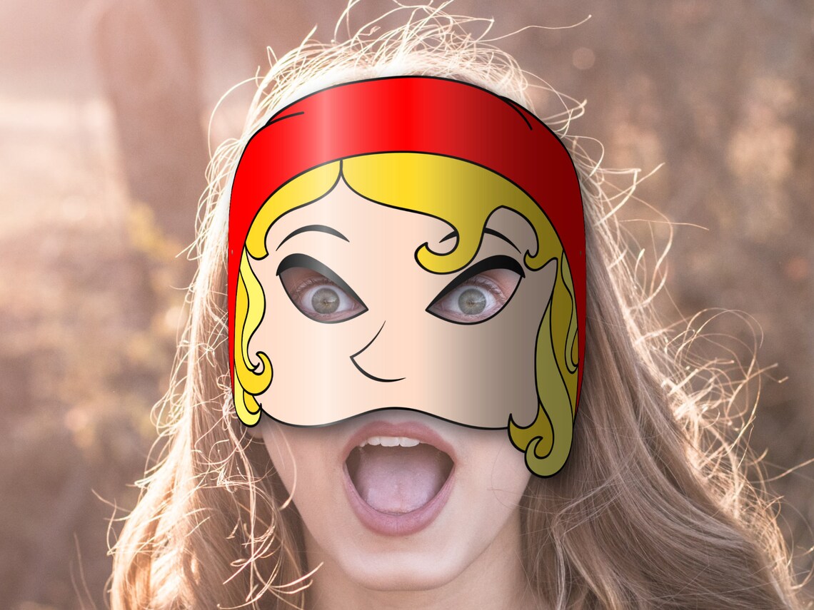 Little Red Riding Hood Mask Printable, Paper DIY for Kids and Adults ...