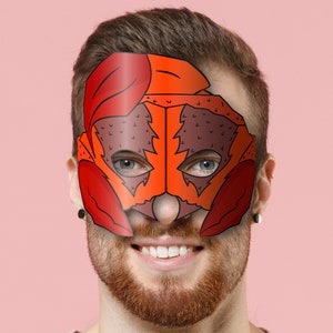 Scorpion Mask Printable, Paper DIY for Kids and Adults. PDF Template ...