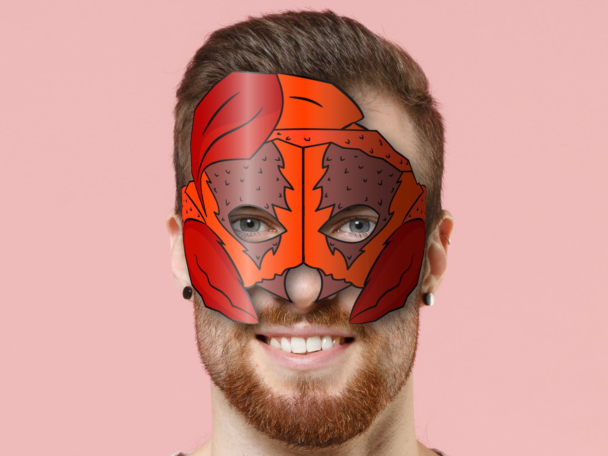 Scorpion Mask Printable, Paper DIY for Kids and Adults. PDF Template ...