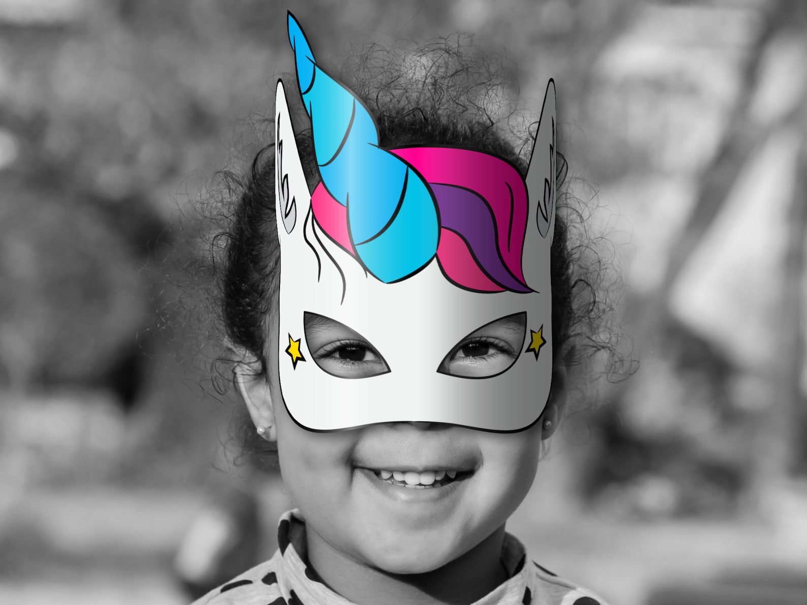 Unicorn Mask Printable Paper DIY for Kids and Adults. PDF - Etsy
