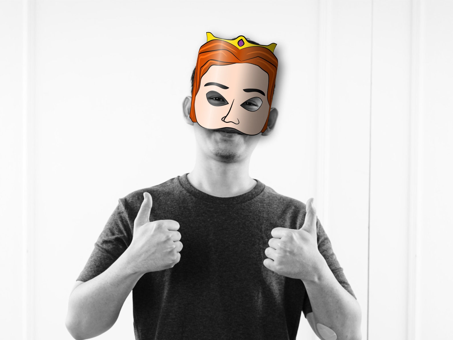 Prince Mask Printable Paper DIY for Kids and Adults. PDF - Etsy