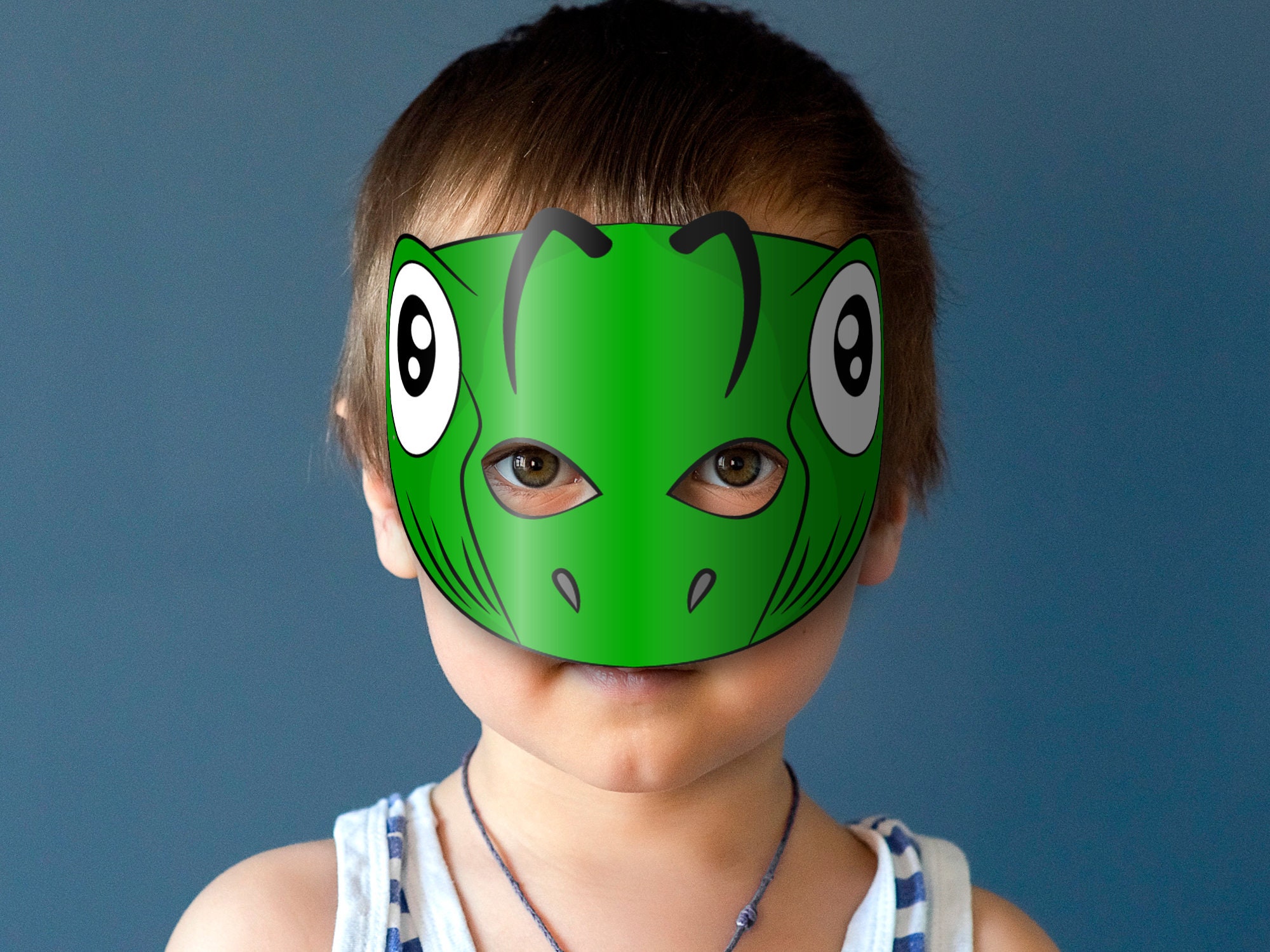 Grasshopper Mask Printable, Paper DIY for Kids and Adults. PDF Template ...