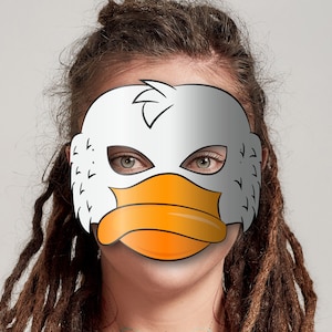 Goose Mask Printable, Paper DIY for Kids and Adults. PDF Template ...