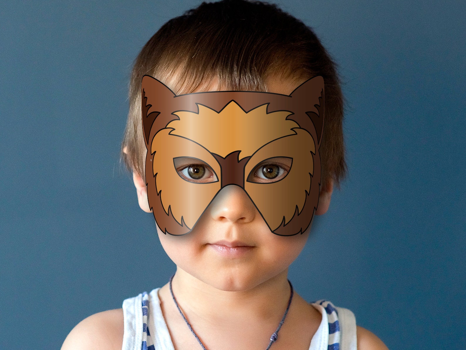 Bear Mask Printable, Paper DIY for Kids and Adults. PDF Template ...