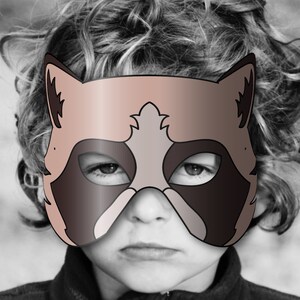 Raccoon Mask Printable Paper DIY for Kids and Adults. PDF - Etsy