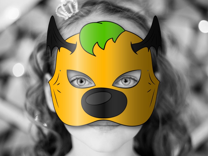 Monster 3 Masks Printable Color Coloring Paper DIY for - Etsy