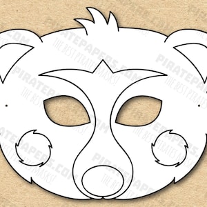 Bear-baby Masks Printable Color + Coloring (goldilocks and the Three ...