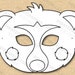 Goldilocks and the Three Bears Masks Printable Coloring, Papa Bear ...