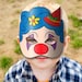 Сircus Clown 2 Printable Mask, Paper DIY for Kids and Adults. PDF ...